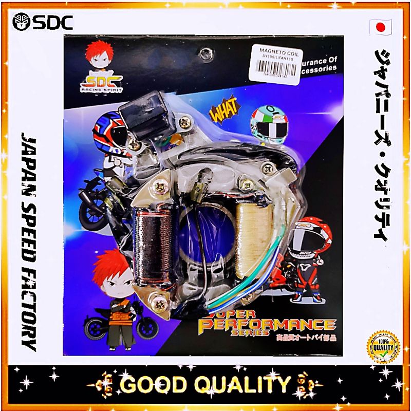 SDC MOTORCYCLE MAGNETO COIL / STATOR COIL DY100 / LIFAN110 100% All ...