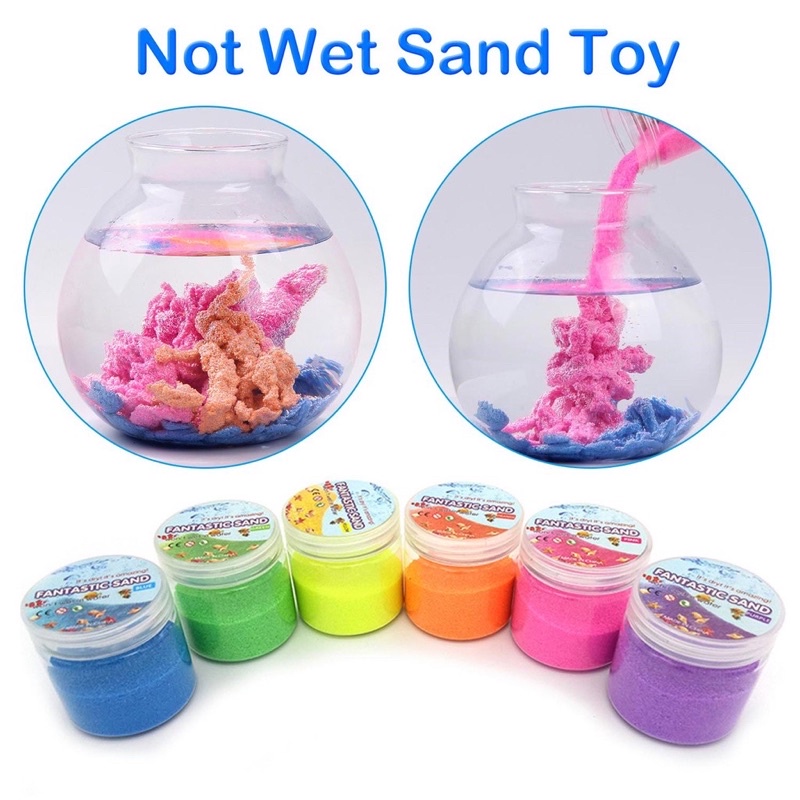 Fantastic Magic Sand Hydrophobic Play Bin Sensory Play Toy Toys Kids ...