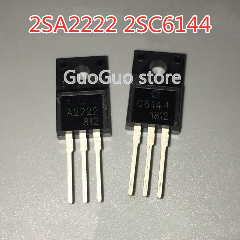 20pcs 2SA2222 2SC6144 TO-220F (10 x A2222 + 10 x C6144) TO-220 Silicon ...