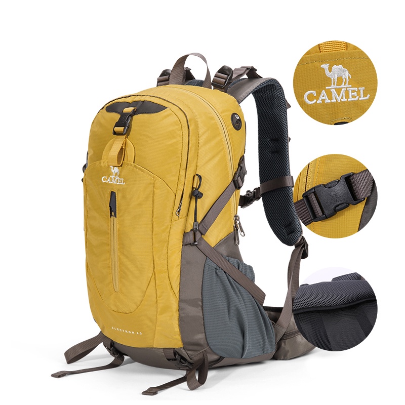 CAMEL backpack has a lot of storage capacity, suitable for traveling ...
