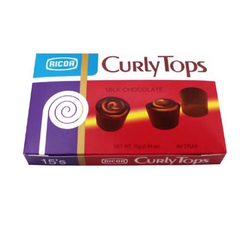 CURLY TOPS / FLAT TOPS MILK CHOCOLATE 15’s/ 30’s INSIDE | Shopee ...