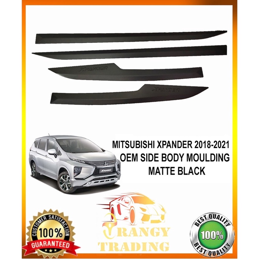 Mitsubishi Xpander 2018 to 2021 OEM Side Body Moulding Trim Matte Black ...