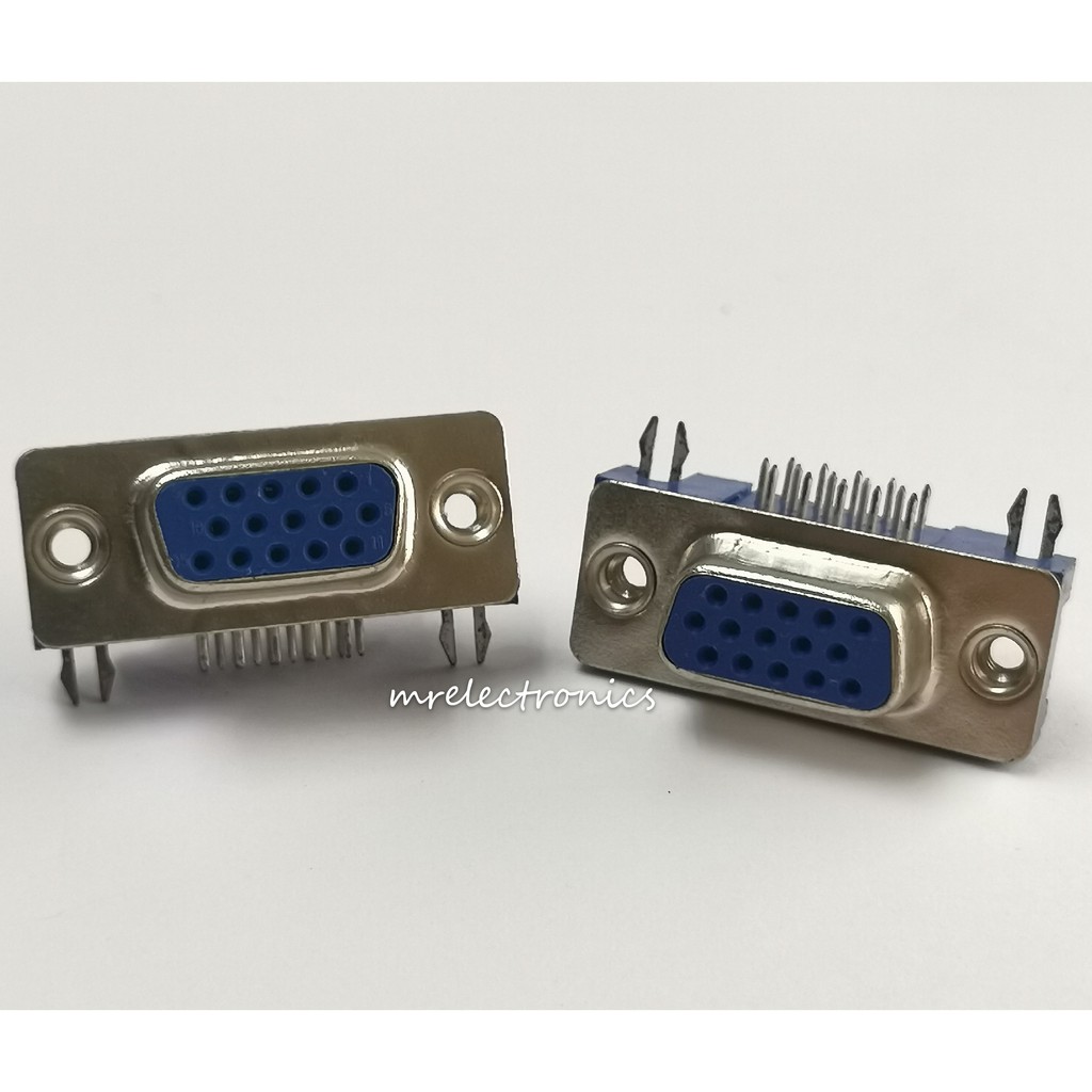 DB15 PIN 3 ROW FEMALE D SUB PCB MOUNTING RIGHT ANGLE. | Shopee Philippines