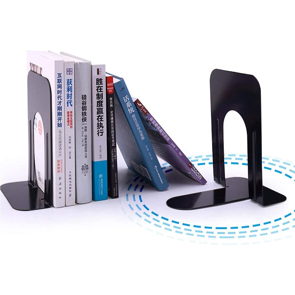 Book Organizer Bookends, Book end to Hold Books, Metal Bookends Book ...