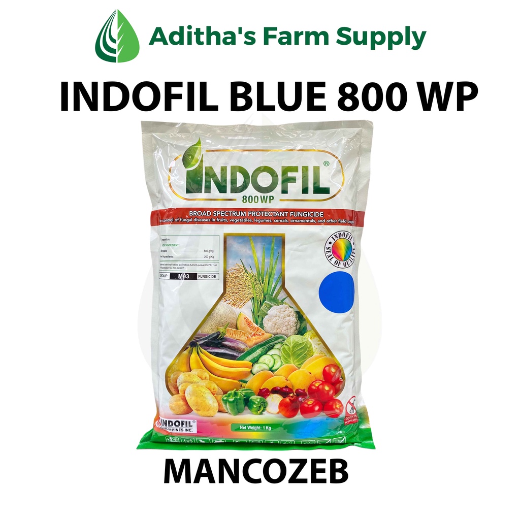 Indofil Blue (Mancozeb) Broad Spectrum Protectant Fungicide | Shopee ...