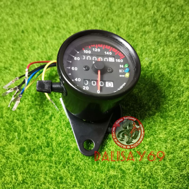 1pc all in one black speedometer, cafe racer accessories brat style ...