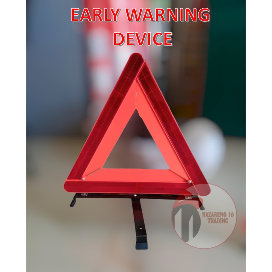 Early warning device with high visibility reflective triangle | Shopee ...