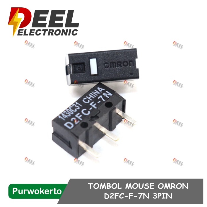 TOMBOL Micro SWITCH D2FC-F-7N 3PIN MOUSE BUTTON OMRON SMALL BUTTON ...