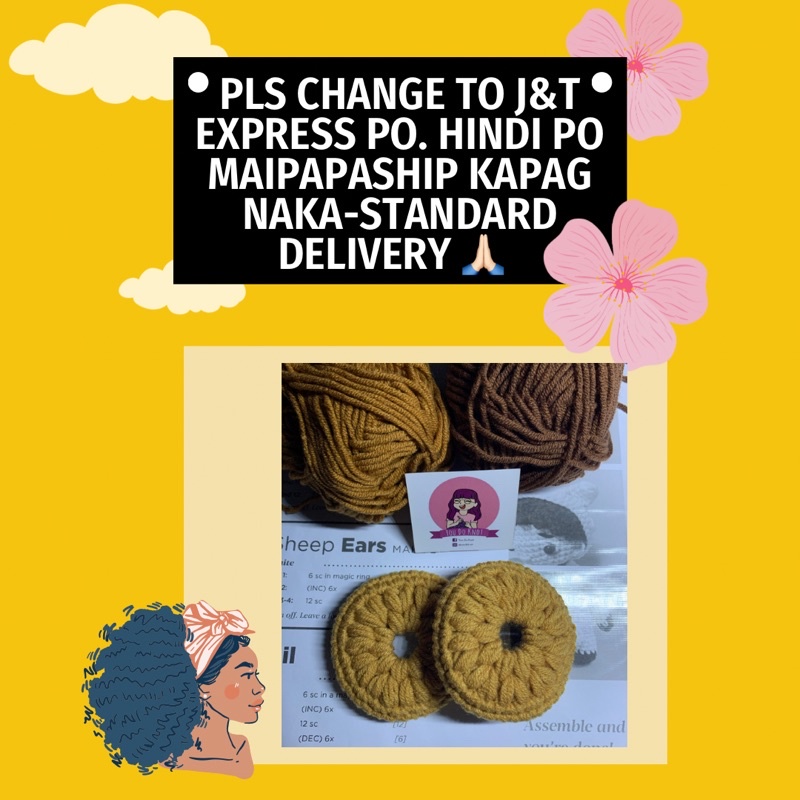 CROCHET HEADSET COVER / FLOWER FOAMIES | Shopee Philippines