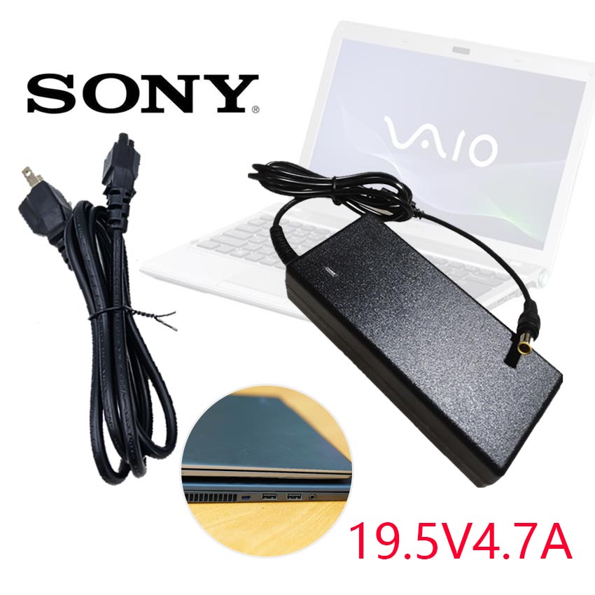 US Plug Sony Power Supply Computer Ac Adapter Laptop Charger 19.5V 4.7A ...