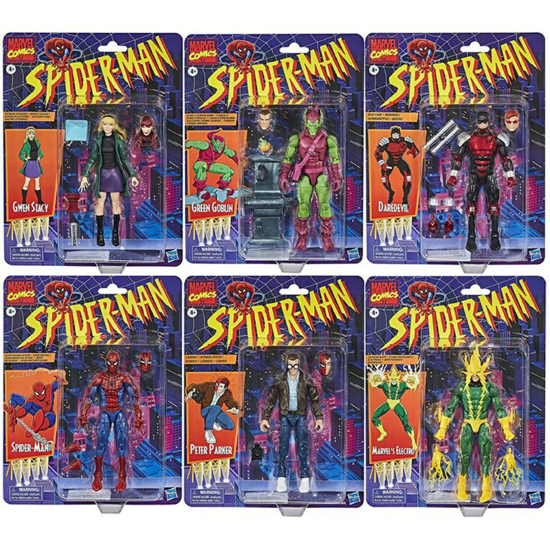 Marvel Legends Retro Spiderman Spider Man wave set | Shopee Philippines