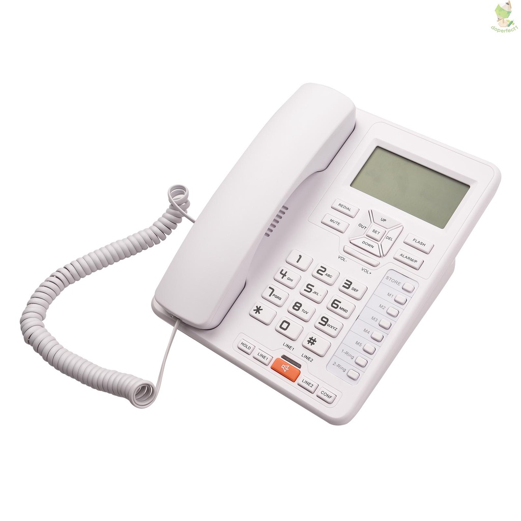 OR6400 2-Line Desktop Corded Telephone with Answering System Caller ID ...