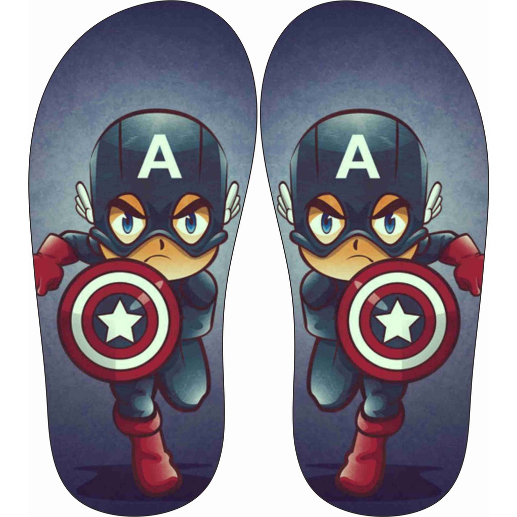 Captain America Boys' Flip Flops biru | Shopee Philippines