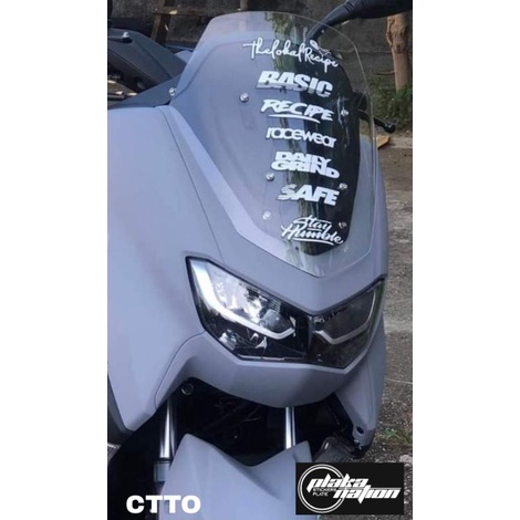 NMAX VISOR STICKER 7PCS IN 1 VINYL STICKER | Shopee Philippines