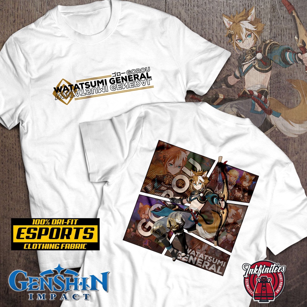 Inkfinitees - Gorou - Genshin Impact Mihoyo T-Shirt (Unisex - for Men ...