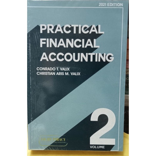 Practical Financial Accounting Vol.2 by Valix 2021 ed | Shopee Philippines