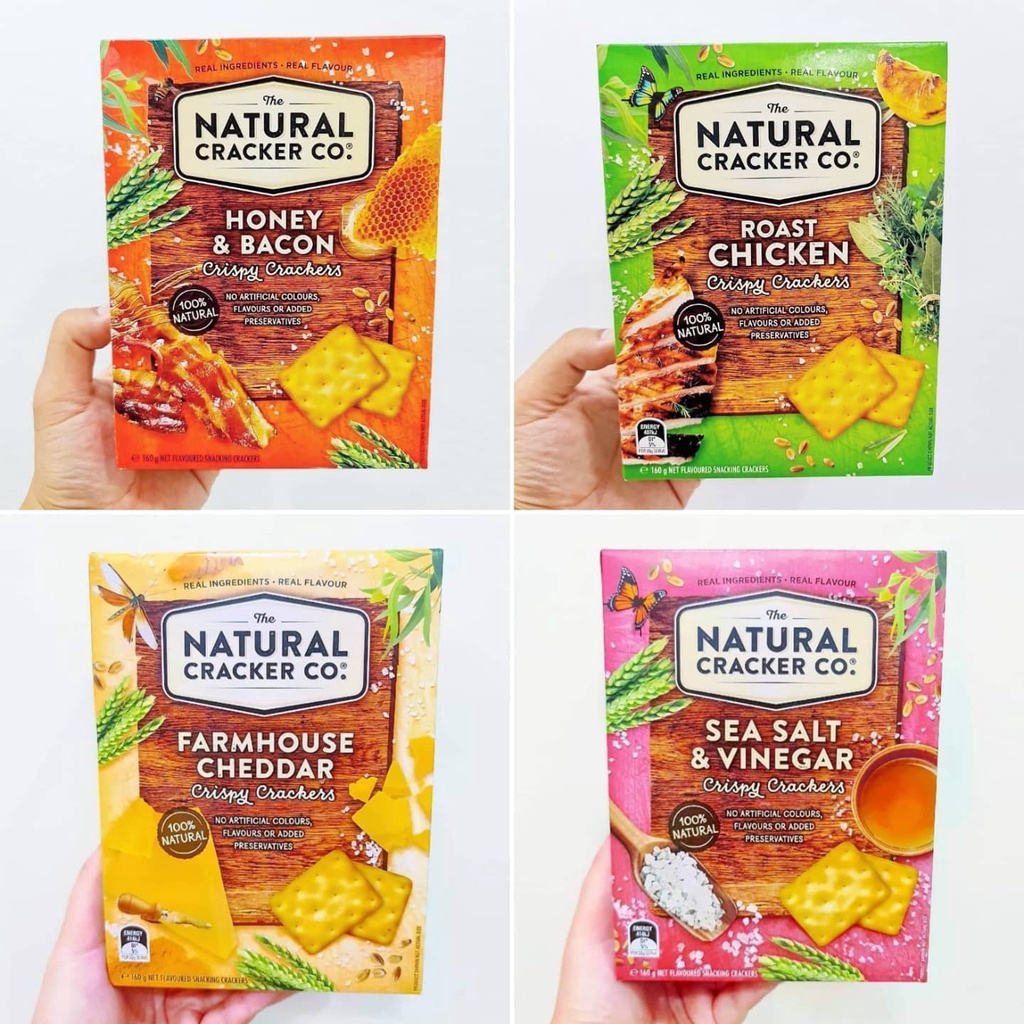 THE NATURAL CRACKER CO. CRISPY CRACKERS | Shopee Philippines
