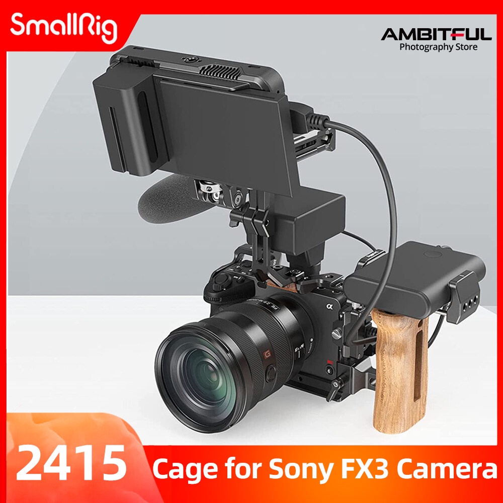 SmallRig Sony fx3 Full Camera Cage Rig kit With Cable Clamp Cold Shoe ...
