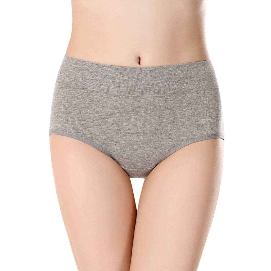 Catwalk Cotton Panties Medium Waist Tummy Control Elastic Design Elastic Women's underwear ...