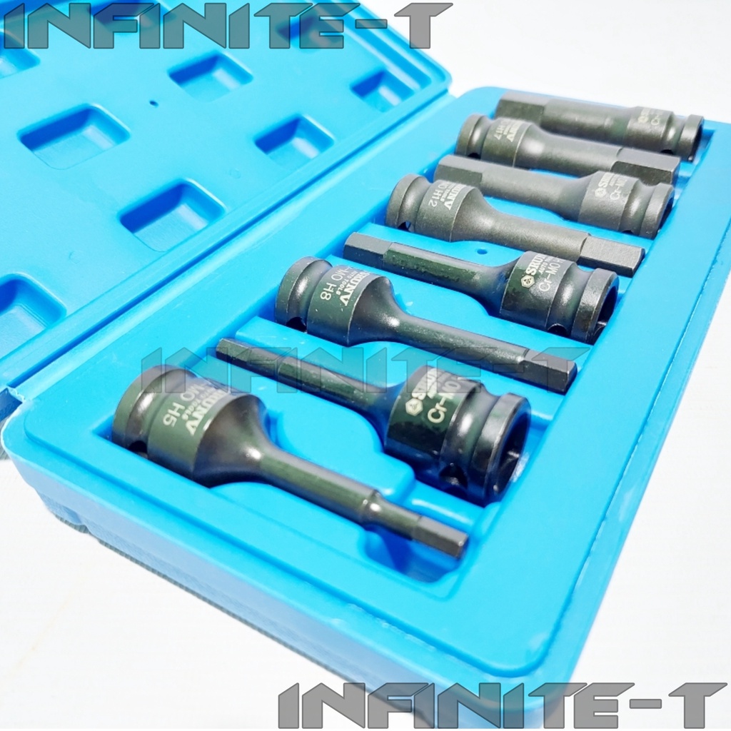 Srunv Allen Impact Bit Socket Set 8 Pcs. (1/2" Drive) Hex Key | Shopee ...