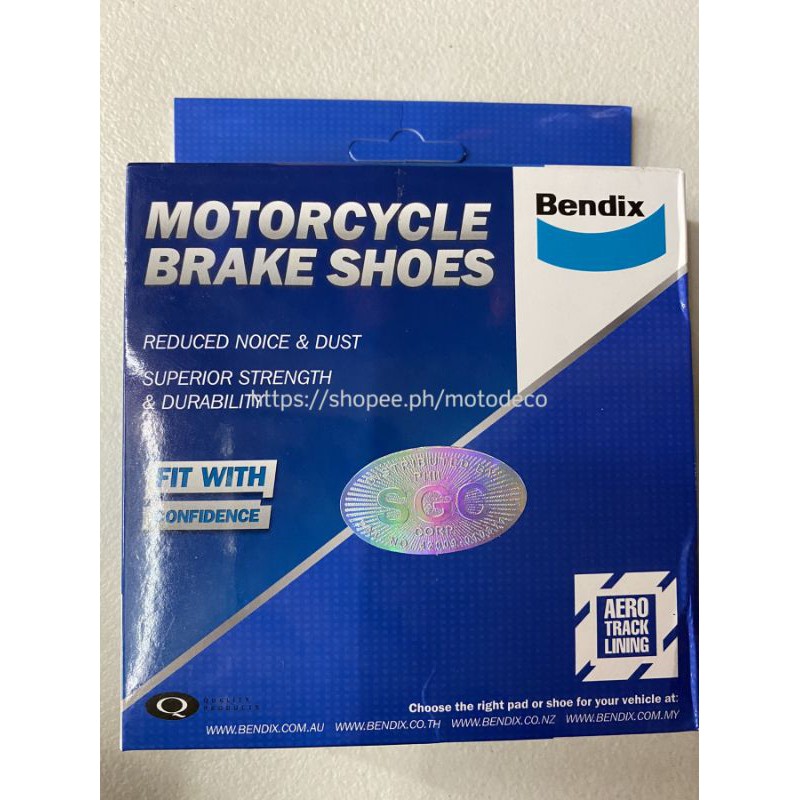 BENDIX BRAKE SHOE for MIO/AEROX/CLICK/BEAT/FINO/SKYDRIVE/NOUVO | Shopee ...