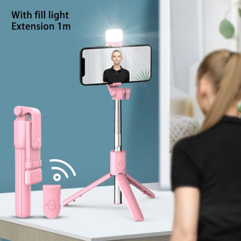 3 In 1 Wireless Bluetooth Compatible Selfie Stick With Tripod Foldable