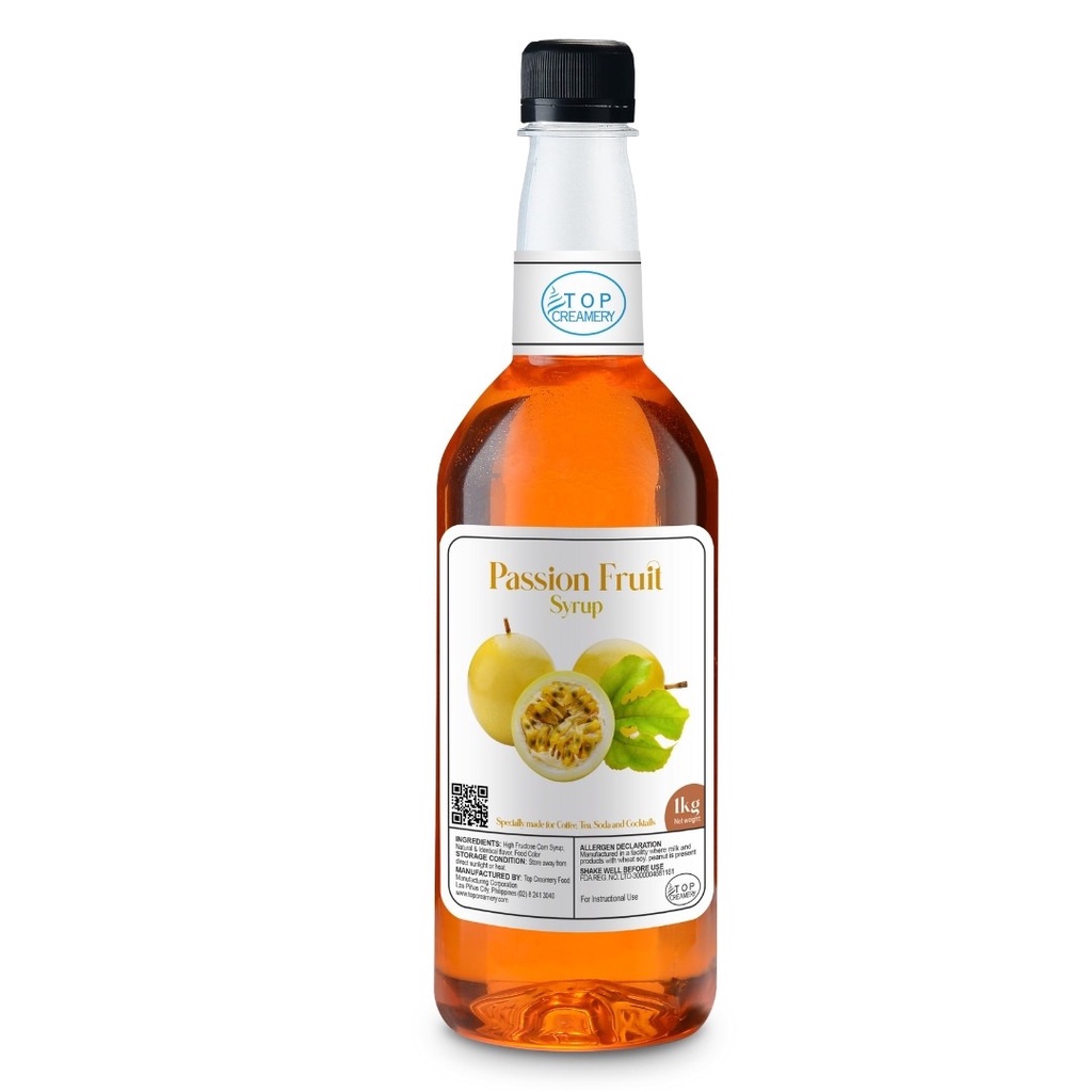 Top Creamery Fruity Syrup 750mL( Wintermelon, Banana, Peach, Blueberry ...