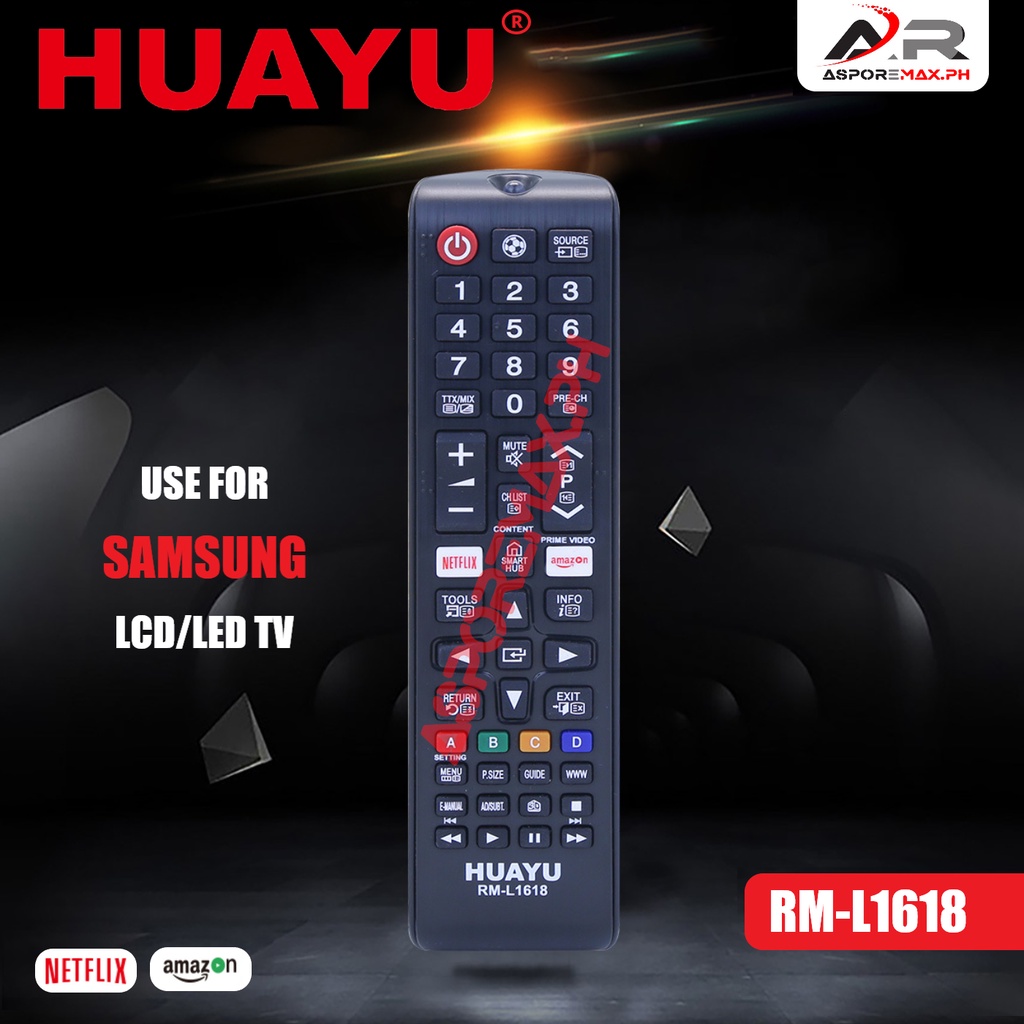 HUAYU RM-L1618 Universal LCD/LED Smart TV Remote Control for SAMSUNG (COD) | Shopee Philippines