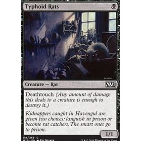 MTG : Typhoid Rats - M15 Played - MTG Black Rat | Shopee Philippines