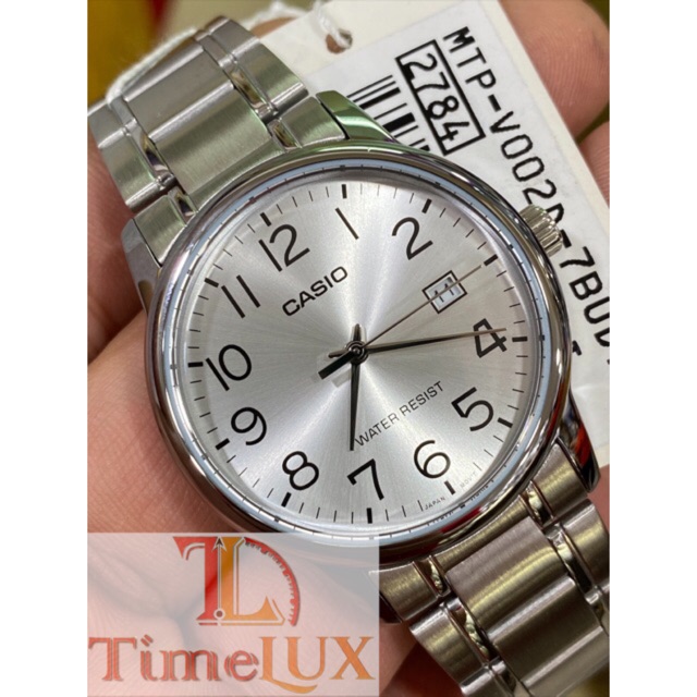 CASIO MEN'S SILVER MTP V002D 7B | Shopee Philippines