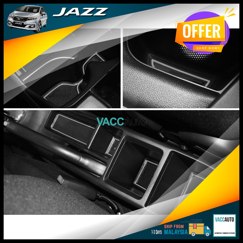 Honda Jazz Fit GK GK5 T5A 3rd Rubber Mat Car Interior Slot Mat 2014 ...