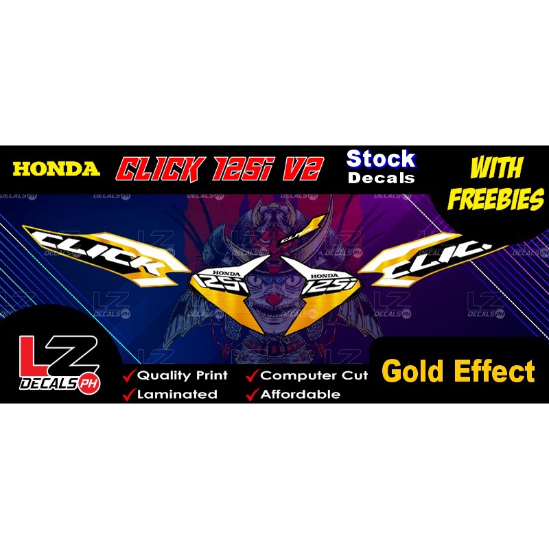 Honda Click 125i V2 Stock Decals / Stickers | Shopee Philippines
