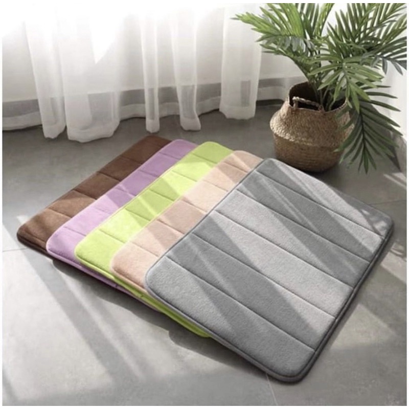 Samarah Memory Foam Absorbent Bathroom Rug | Shopee Philippines