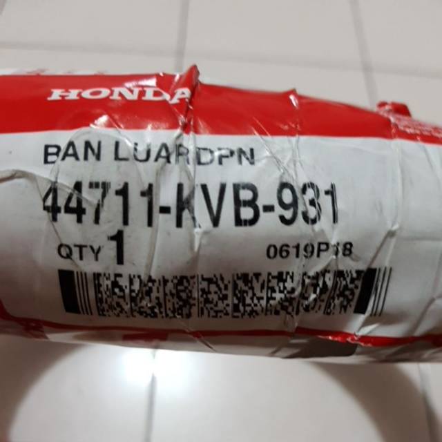 Front Outer Tire KVB Beat Vario Scoopy 80 / 90 Ring 14 Honda TUBE Type ...