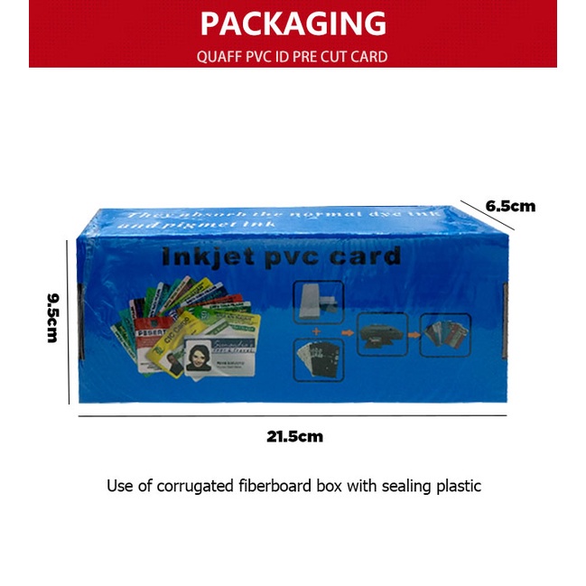 QUAFF Printable PVC Pre-Cut Cards for Direct ID Printing | Shopee ...