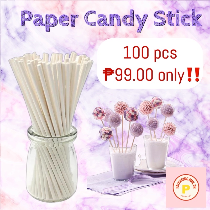 [100 pcs.] Paper Candy Stick Cake Pops | Shopee Philippines