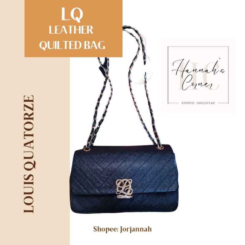 Louis Quatorze Leather Quilted Bag | Shopee Philippines
