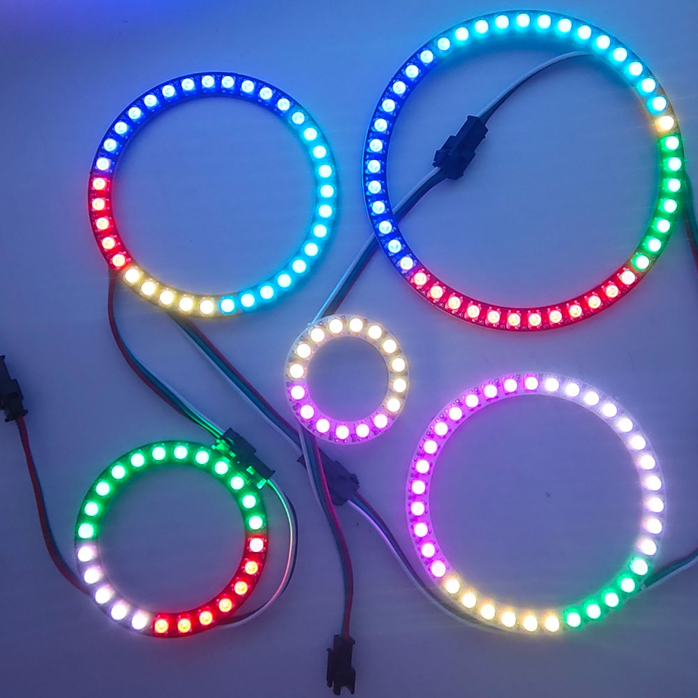 WS2812B Leds Pixel Ring Addressable 8/16/24/35/45 Led Modules WS2812 IC ...
