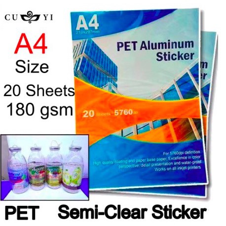 CUYI PET STICKER WATERPROOF A4 SIZE | Shopee Philippines