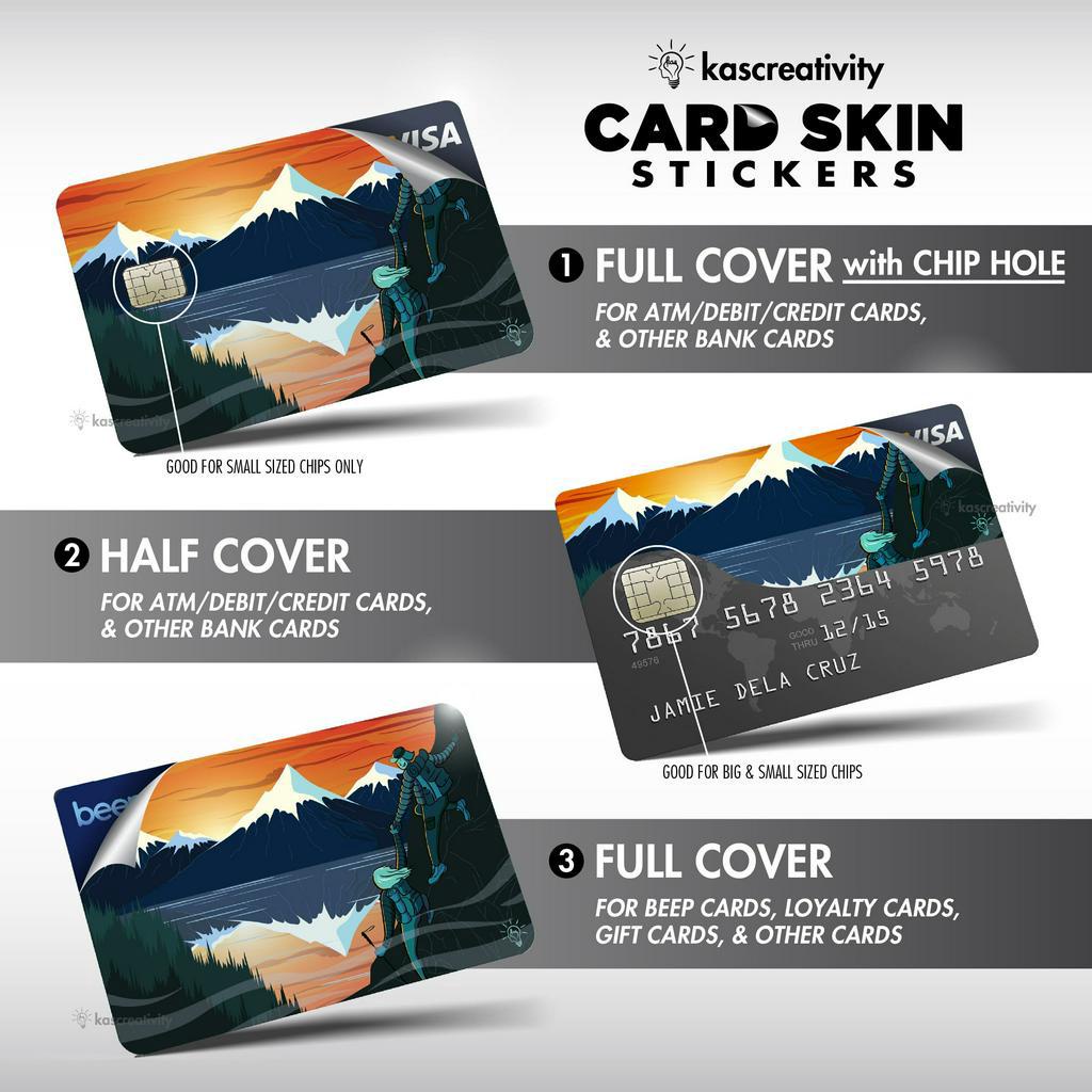 ORIGINAL Card Skin Stickers (for ATM, Credit Debit, Beep Cards, Loyalty ...