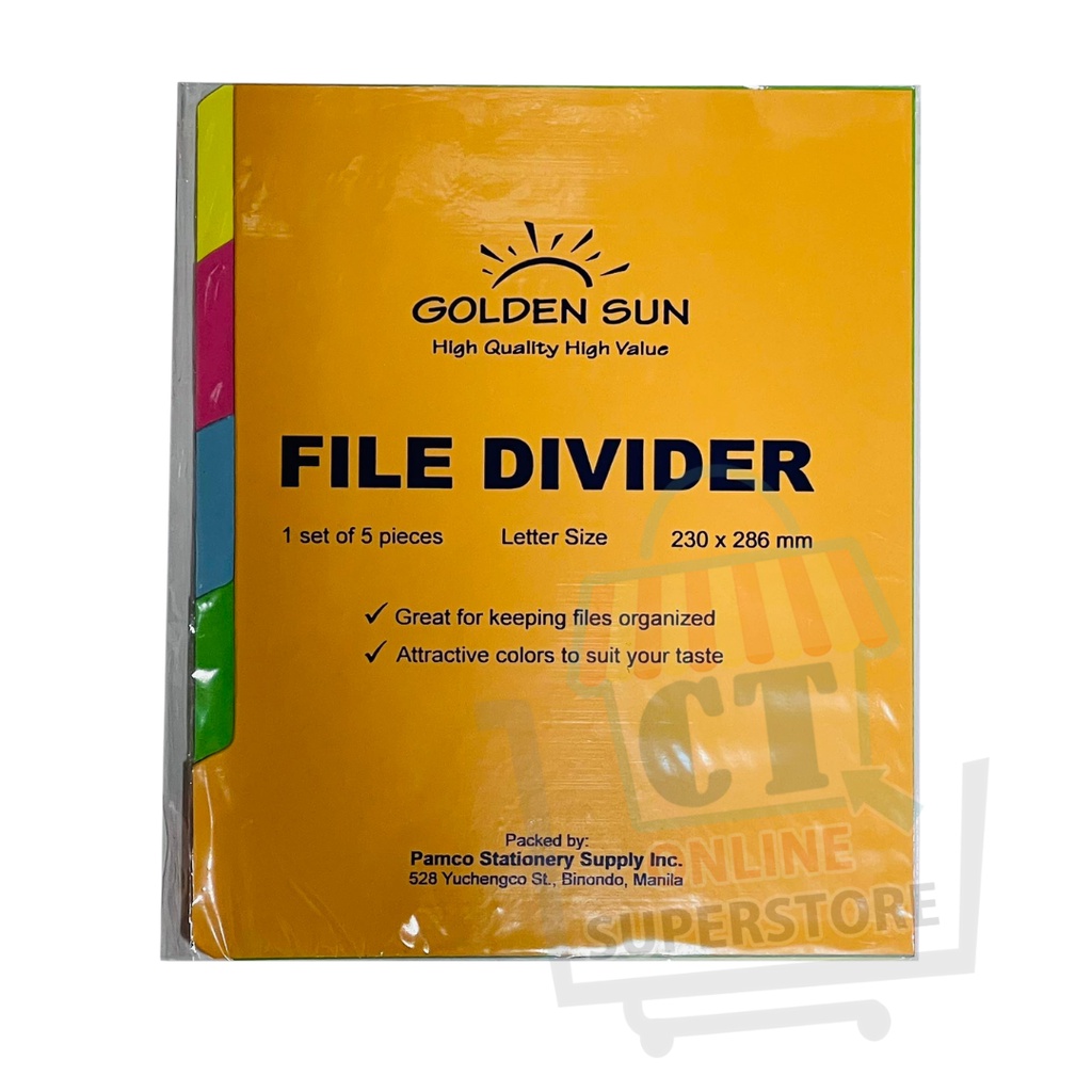 File Index Divider File Divider (for Arch File and File Folder ...