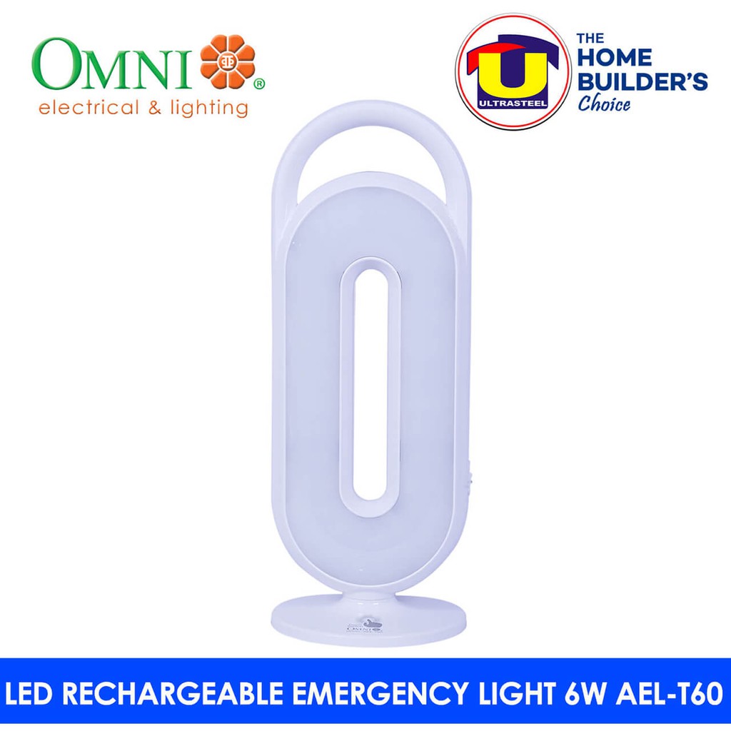 Omni Led Rechargeable Emergency Light 6W AEL-T60 | Shopee Philippines