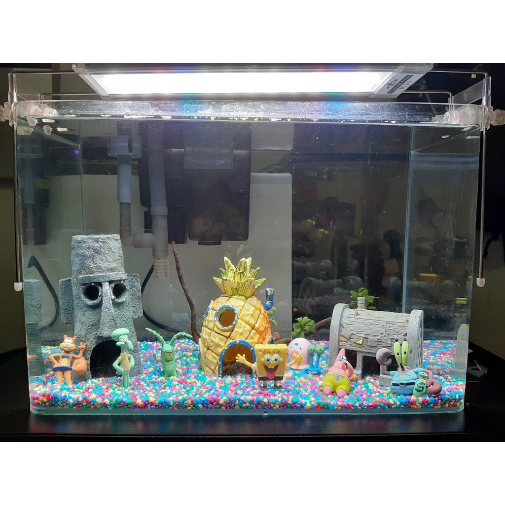 Retailmnl Mini SpongeBob House Fish Tank Aquarium Accessories | Shopee ...