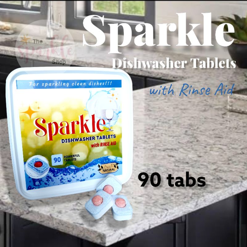 Sparkle Dishwasher Tablets Large Pack 90 tabs | Shopee Philippines