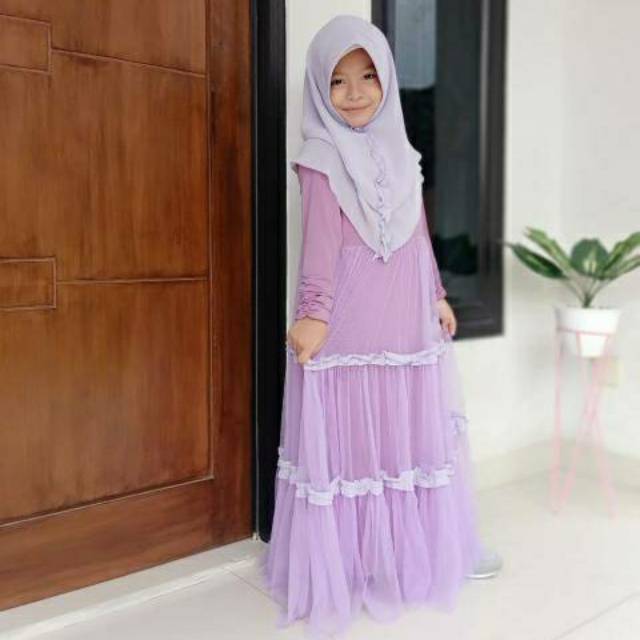 Princess Style Children's Gamis / Children's Gamis Made of Jersey Mix ...
