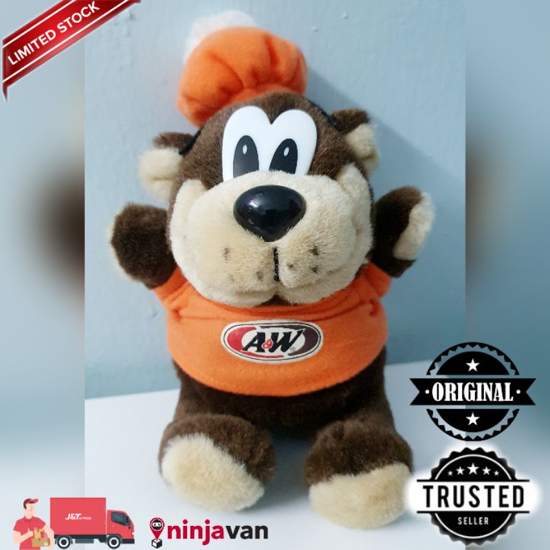 A&W Bear Limited Edition Plush Doll Stuffed (Loose Preloved) | Shopee ...