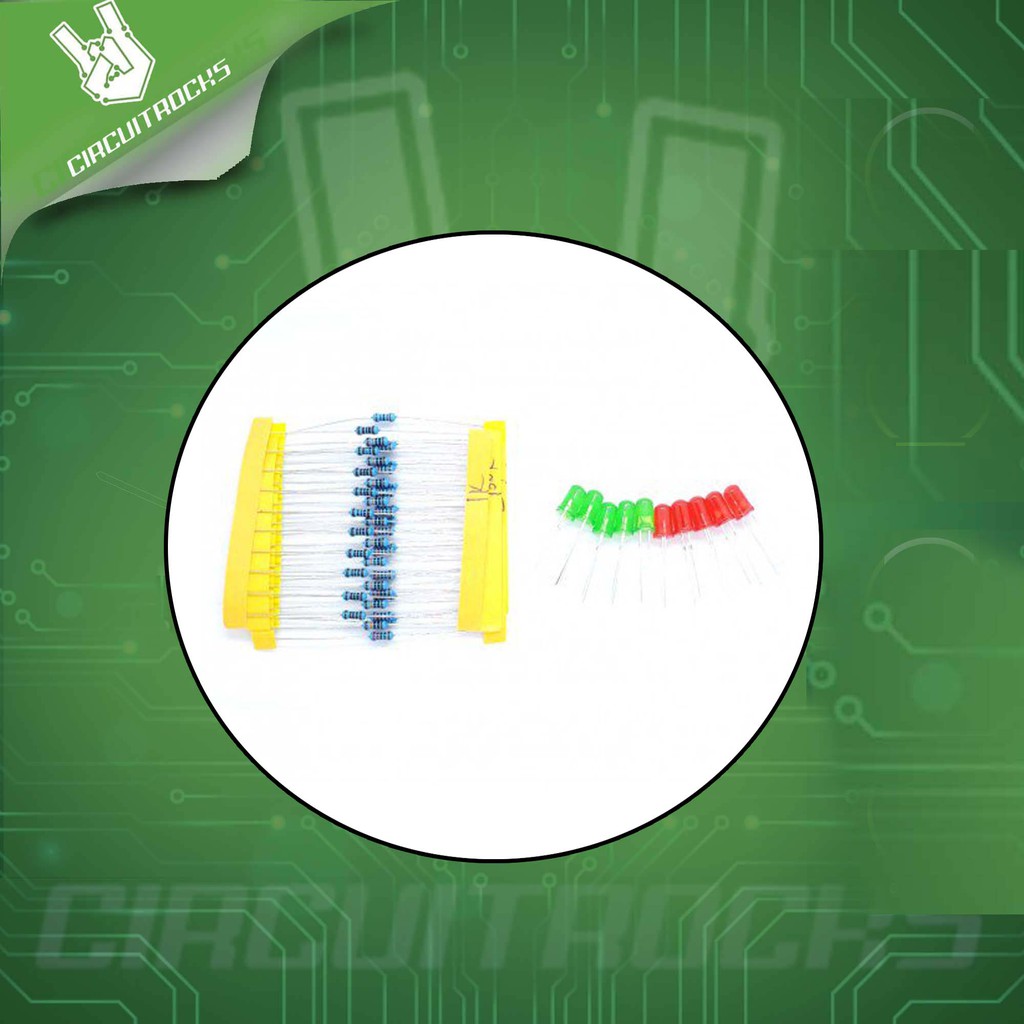 Circuirocks Electronics Kit LED Resistor 1K 10K 100K 220 1/4W | Shopee ...