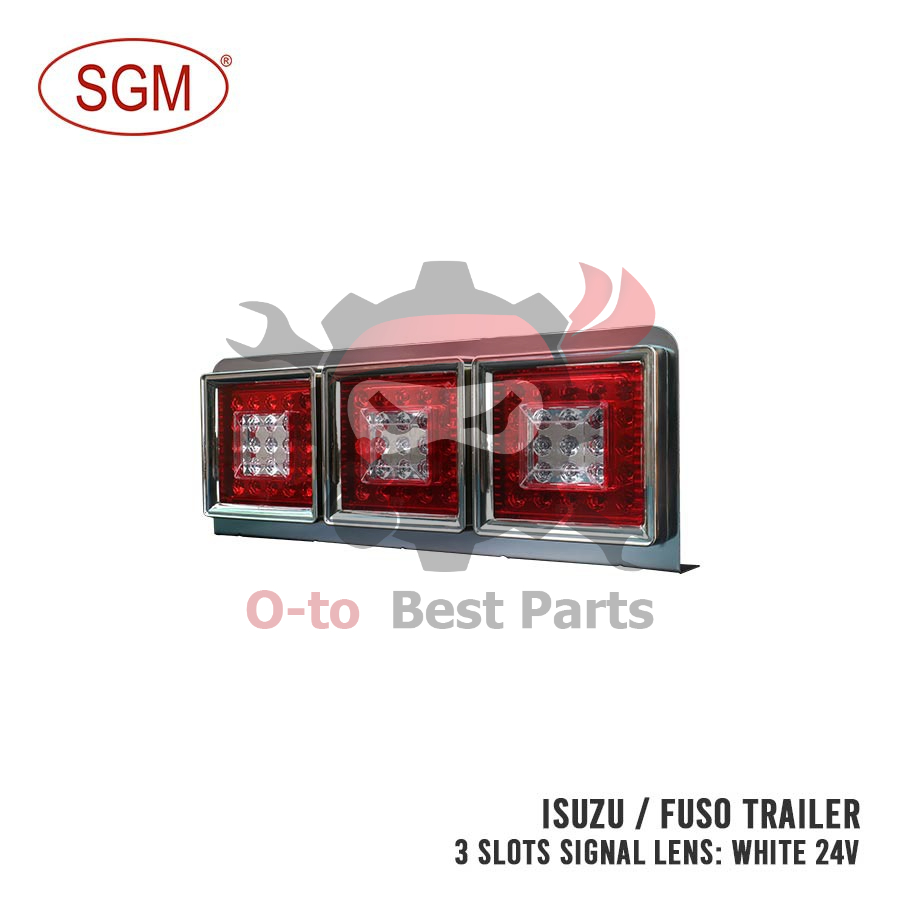 SGM TAIL LIGHT ASSEMBLY LED TYPE ISUZU / FUSO TRAILER 2 SLOTS SIGNAL ...
