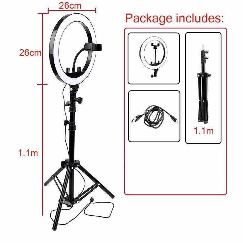 Ring Light 36cm 33cm 26cm Dimmable LED Ringlight With Tripod Stand ...