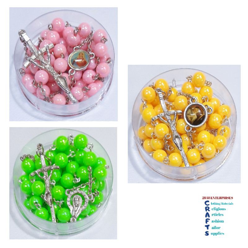 Handmade Catholic Rosaries (colored) | Shopee Philippines